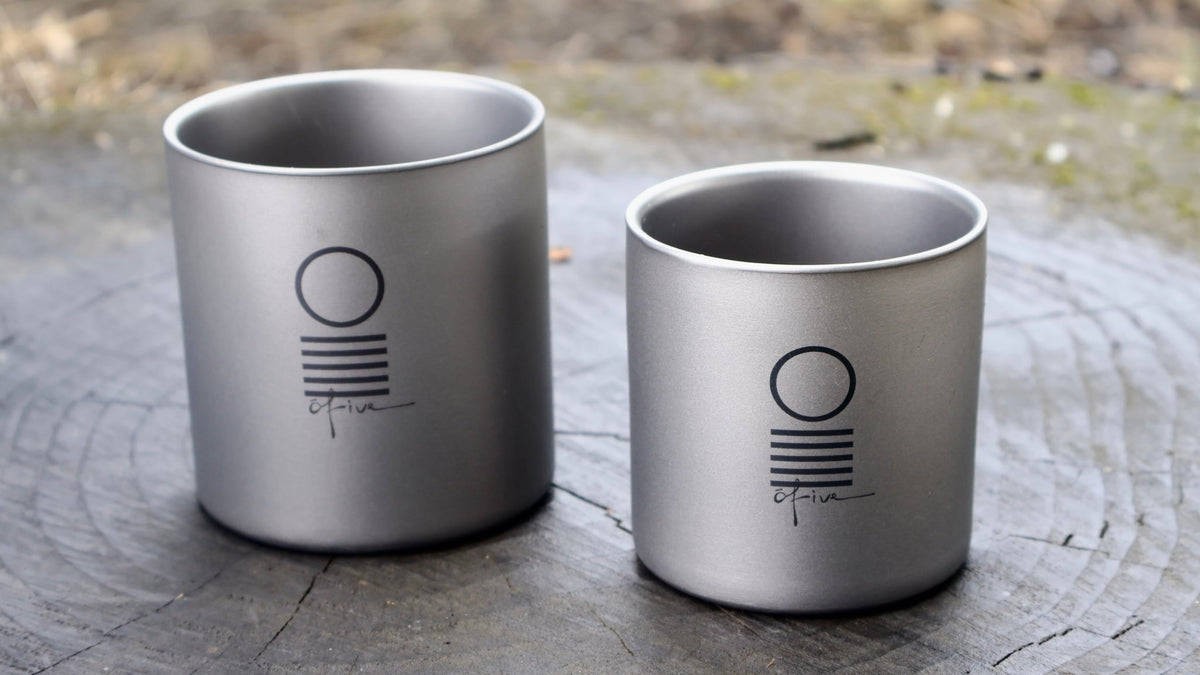 O5 |TITANIUM CUPS [180ml & 300ml] | O5 RARE TEA BAR